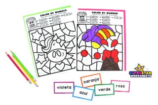 Spanish Color Worksheets - Superstar Worksheets