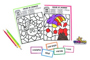 Spanish Color Worksheets - Superstar Worksheets