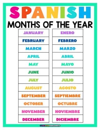 Spanish Worksheets - Superstar Worksheets