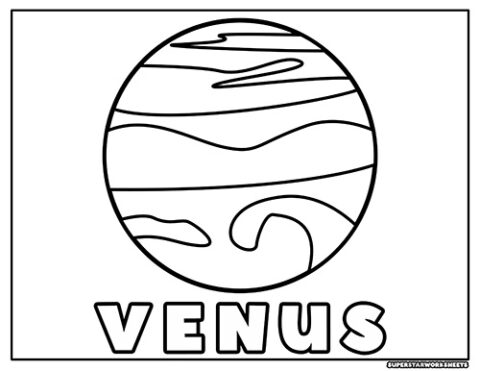 Planets Coloring Pages (Free Printables) - Superstar Worksheets