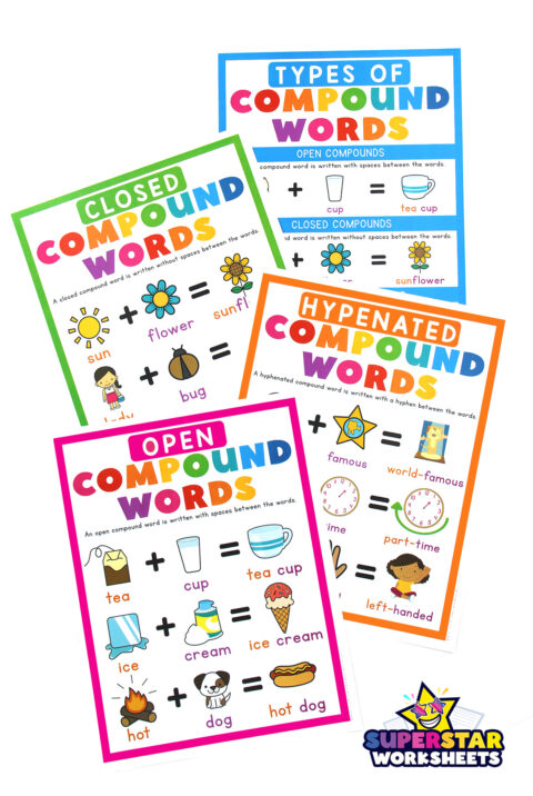 Compound Words (Free Printables) - Superstar Worksheets