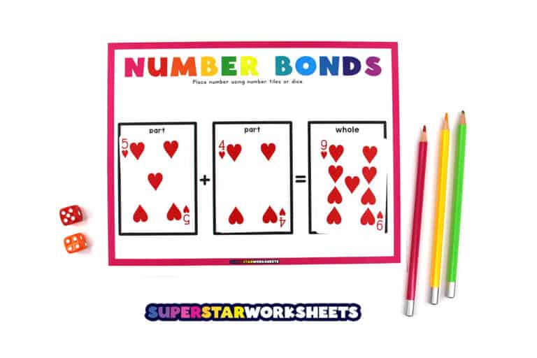 Number Bonds Worksheets - Superstar Worksheets