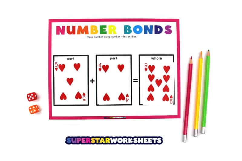 Number Bonds Worksheets - Superstar Worksheets