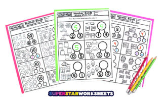 Number Bonds Worksheets - Superstar Worksheets