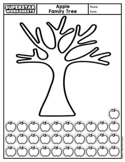 Family Tree Craft - Superstar Worksheets