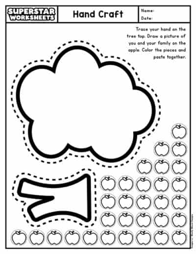 Family Tree Craft - Superstar Worksheets