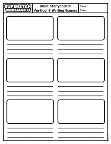 Storyboard Template (Free Printables) - Superstar Worksheets