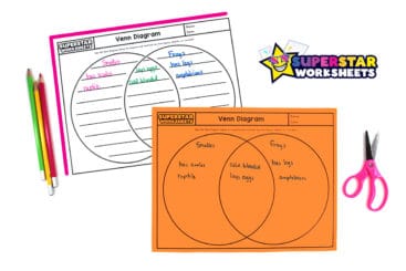 Venn Diagram Template - Superstar Worksheets