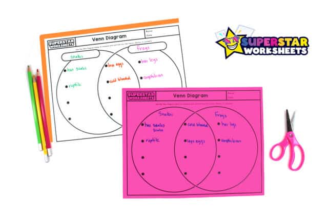 Venn Diagram Template - Superstar Worksheets