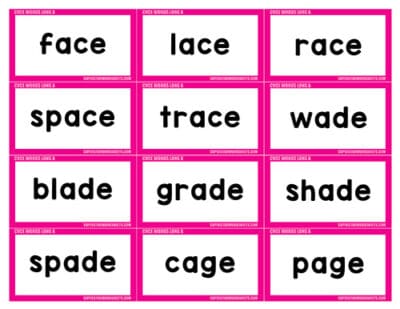 CVCE Flashcards - Superstar Worksheets