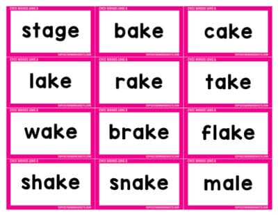 CVCE Flashcards - Superstar Worksheets