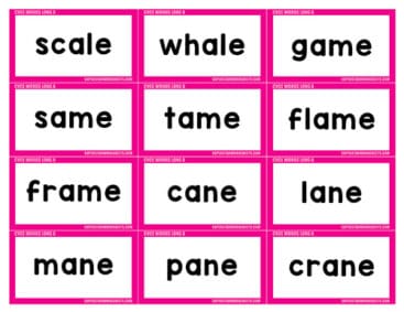 CVCE Flashcards - Superstar Worksheets