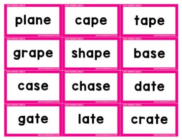 CVCE Flashcards - Superstar Worksheets