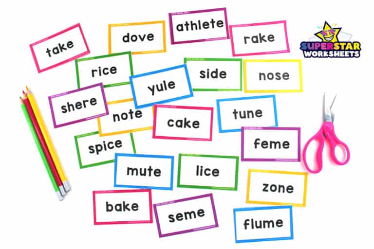 CVCE Flashcards - Superstar Worksheets