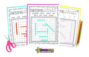 Christmas Word Search - Superstar Worksheets
