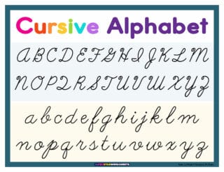 Cursive - Superstar Worksheets