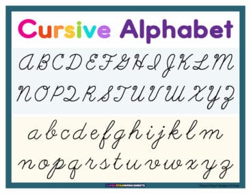 Cursive - Superstar Worksheets