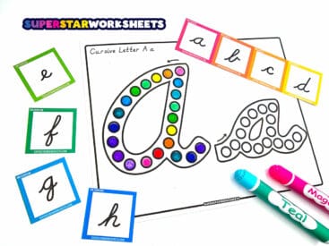 Cursive Alphabet - Superstar Worksheets