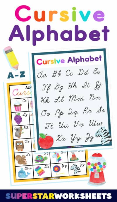 Cursive Alphabet - Superstar Worksheets