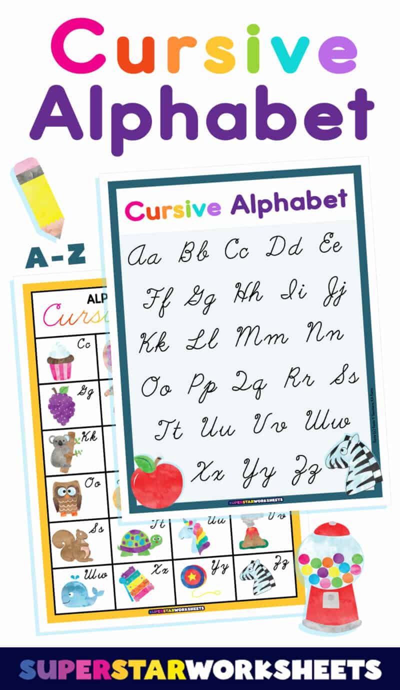 Cursive Alphabet - Superstar Worksheets