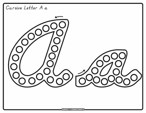 Cursive Alphabet - Superstar Worksheets