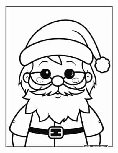 Santa Coloring Pages (Free Printables) - Superstar Worksheets