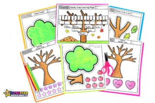 Family Tree Craft - Superstar Worksheets