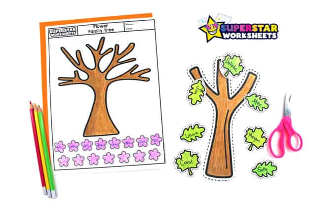 Family Tree Craft - Superstar Worksheets
