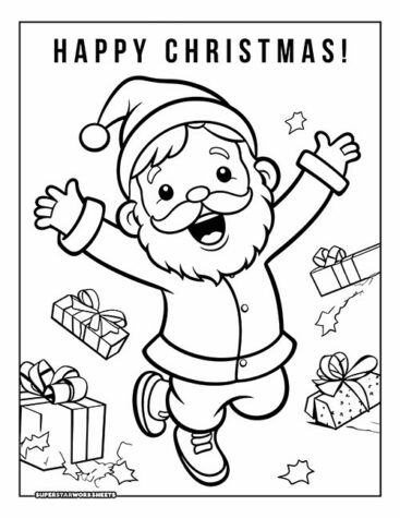 Santa Coloring Pages (Free Printables) - Superstar Worksheets