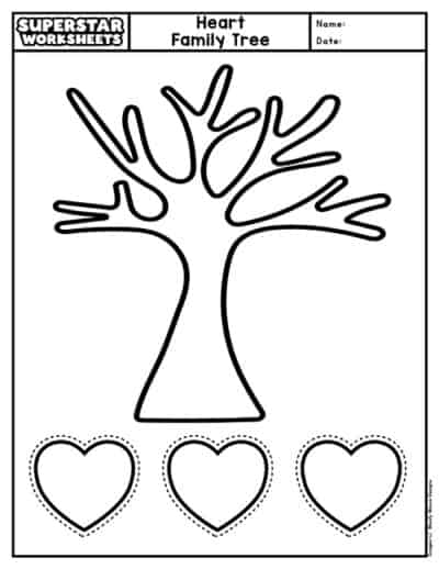 Family Tree Craft - Superstar Worksheets