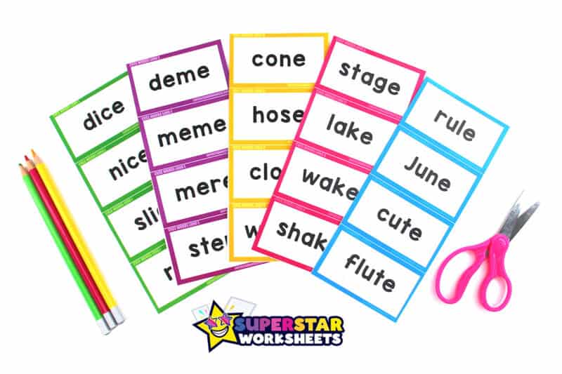 CVCE Flashcards - Superstar Worksheets