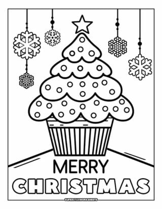 Merry Christmas Coloring Pages (Free Printables) - Superstar Worksheets