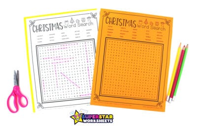 Christmas Word Search - Superstar Worksheets