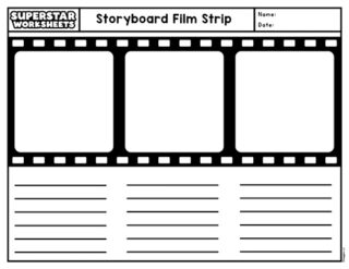 Storyboard Template (Free Printables) - Superstar Worksheets