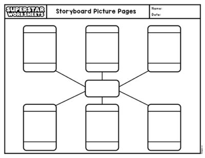 Storyboard Template (Free Printables) - Superstar Worksheets
