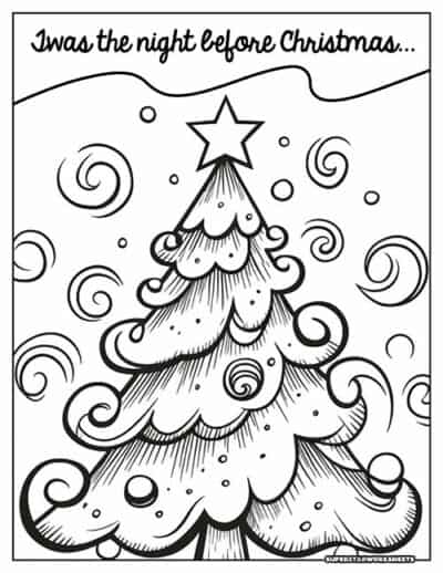 Merry Christmas Coloring Pages (Free Printables) - Superstar Worksheets
