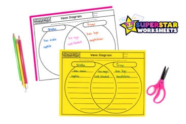 Venn Diagram Template - Superstar Worksheets