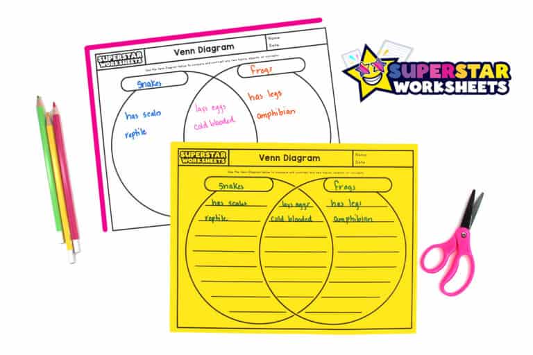 Venn Diagram Template - Superstar Worksheets
