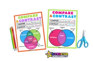 Venn Diagram Template (Free Printables) - Superstar Worksheets