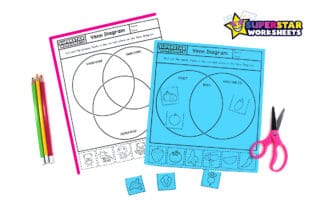 Venn Diagram Template (Free Printables) - Superstar Worksheets