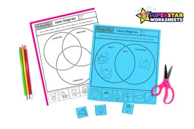 Venn Diagram Template (Free Printables) - Superstar Worksheets