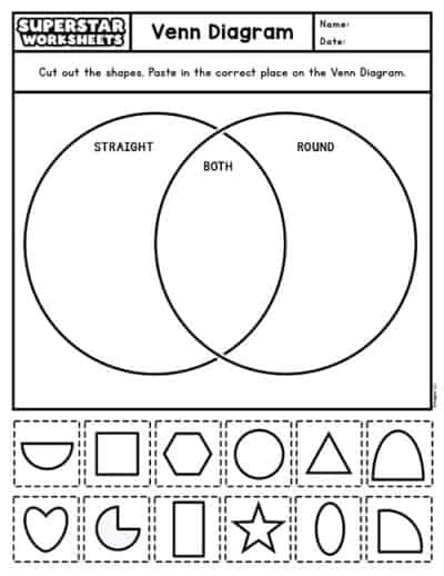 Venn Diagram Template (Free Printables) - Superstar Worksheets