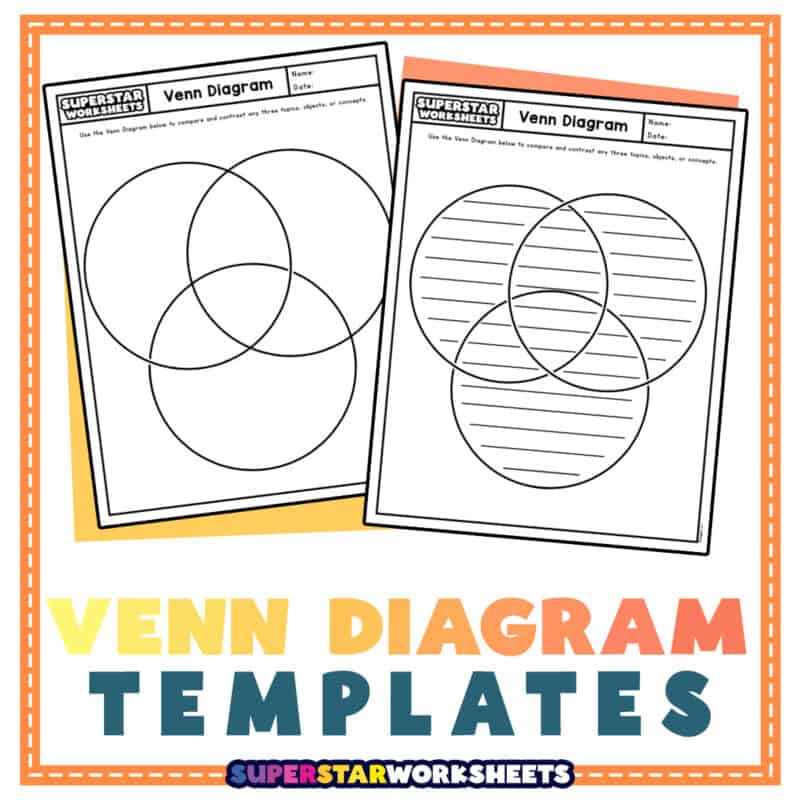 Venn Diagram Template - Superstar Worksheets