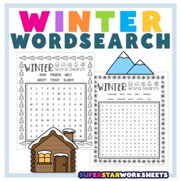 Winter Word Search - Superstar Worksheets