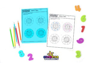 Addition Table Worksheets - Superstar Worksheets