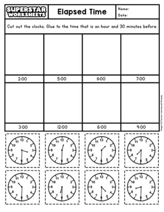 Elapsed Time Worksheets - Superstar Worksheets