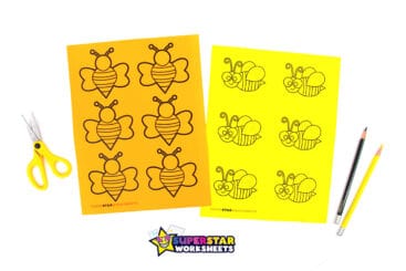 Bee Template (Free Printables) - Superstar Worksheets