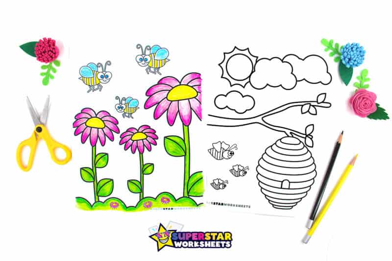Bee Template (Free Printables) - Superstar Worksheets