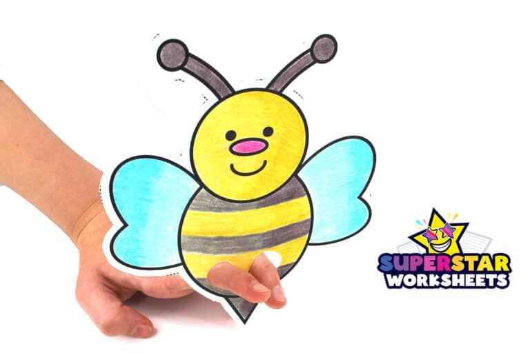 Bee Template (Free Printables) - Superstar Worksheets