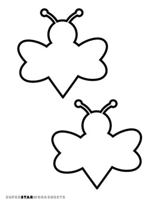 Bee Template (Free Printables) - Superstar Worksheets